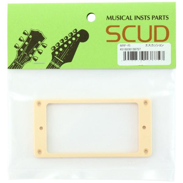 エスカッション SCUD スカッド MRF-FI フラット エスカッション フロント用 アイボリー※ギターパーツの取り扱いには、相応の技術と知識が必要になります。自己責任にて、取り扱い可能な方のみ、ご検討下さい。個人的に取り付け時に起った、...