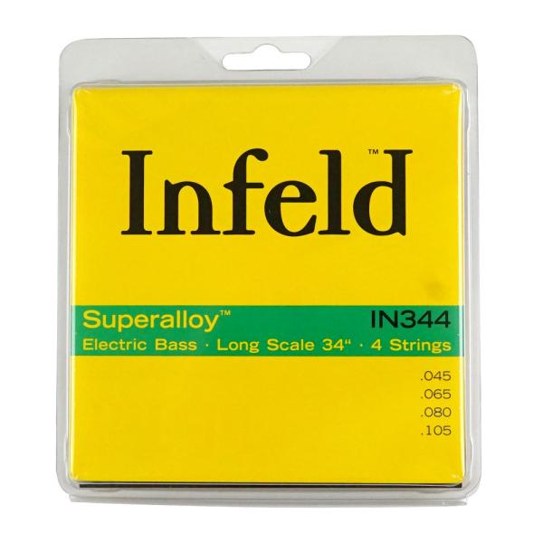 Thomastik-Infeld IN344 long scale 34" 45-105 エレキベース弦Superallyと命名された特殊合金をワウンドしたエレキベース弦です。低、中、高音の全音域に亘り丸みのあるウォーミィーなビンテージベー...