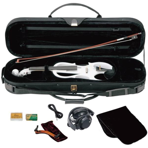 KIKUTANI ESV-380 S-WHT エレクトリックバイオリン夜間でも音量を気にせず楽しく演奏や練習が出来るエレキバイオリン生音を抑えた設計のエレクトリックバイオリンです。夜間でも音量を気にせず楽しく演奏が出来ます。さらりとした手触...