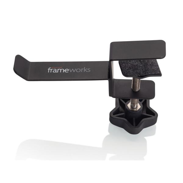 Gator Frameworks GFW-HP-HANGERDESK ヘッドホンハンガー机などに挟んで固定するタイプのヘッドホンハンガーです。最大3.8cmまでの厚さの机などに固定できます。ヘッドホンだけでなくケーブル等を掛けておくのにも便...