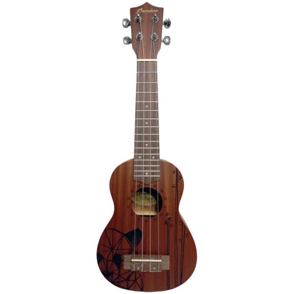 Panda Soprano Ukuleleについて。本モデルはボディ材には歯切れが良く、強いアタックサウンドが特徴のSapele（サペリ）を採用。ギアペグを採用することにより、繊細かつ安定した音程を維持します。イタリアの弦ブランド、Aqui...