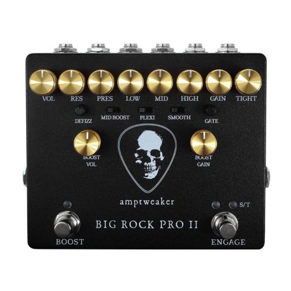 Amptweaker Big Rock Pro IIは稀代のアンプビルダーであり、ハイゲインアンプの第一人者、ジェームス・ブラウン氏の設計したロックなディストーションペダルです。