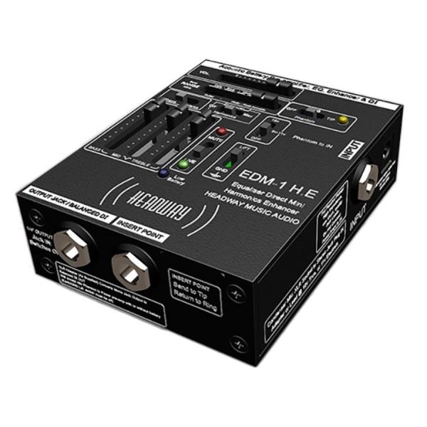 HEADWAY MUSIC AUDIO EDM-1 H.E アコースティック楽器用プリアンプ/DI2015年に日本上陸を果たした、英国ナンバーワンのアコースティック楽器用ピックアップシステムのブランドHeadway Musicはポータブルな...