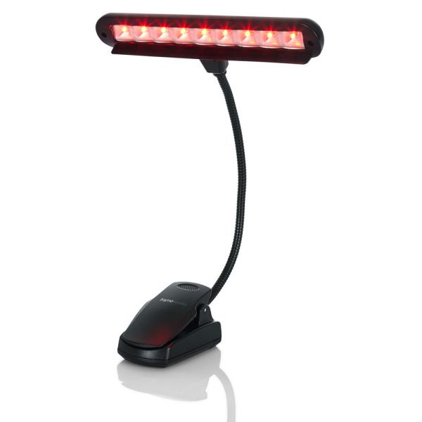 Gator Frameworks GFWMUSLEDR 譜面台ライトRED LED LAMP for MUSIC STANDS.赤色LEDを使用した譜面台用ライトです。白色LEDと比べてステージで目立ちすぎない点が特徴です。グースネック式で...