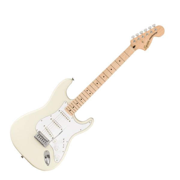Squier Affinity Series Stratocaster OLW エレキギター  Squier Affinity Series Stratocasterは、伝統的なFenderファミリーへの入り口として、伝説的なデザインと典型...