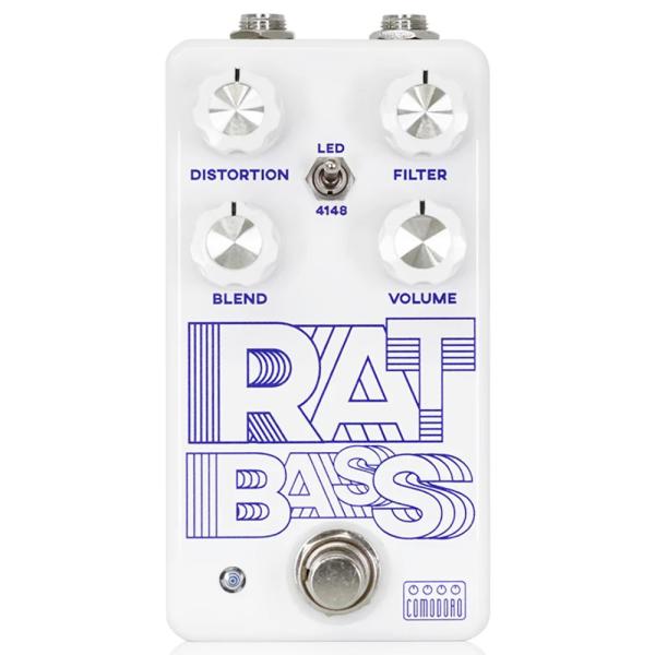 Comodoro RAT BASSは、定番のディストーションペダルとして知られるブラックのディストーションペダルに基づき、エレキベースで使用するために設計されたペダルです。特に低周波数でのゲインをより高めて作られています。ギターで使うことも...