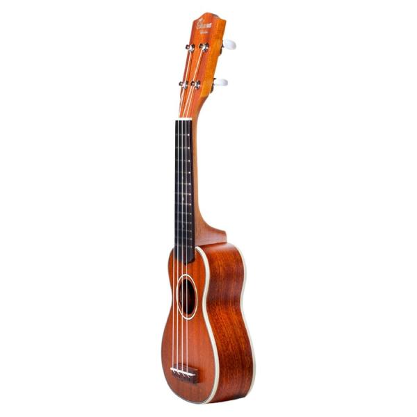 Ohana ukuleles O'Nino ソプラニッシモウクレレ ギグバッグ付き「O'Nino」は旅のお供にぴったりの小型ウクレレです。全長17インチ(431.8mm)のオール単板マホガニー・ボディーにクリーム・バインディング装飾を施した...