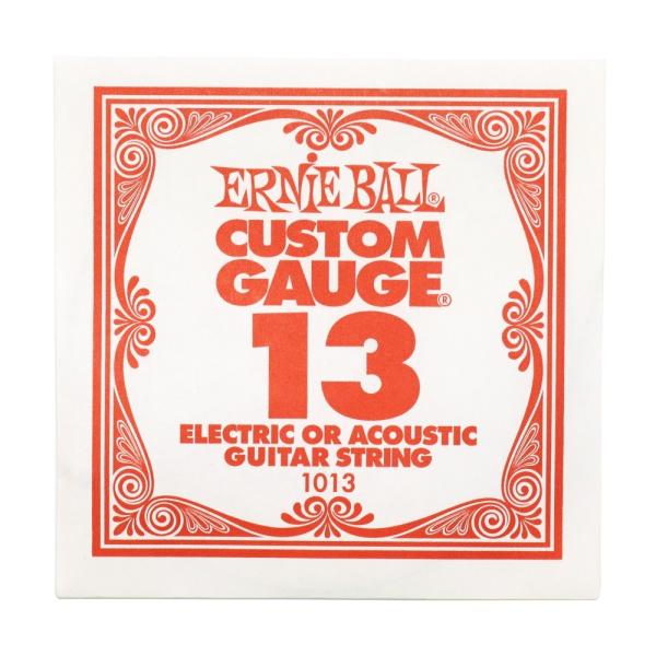 アーニーボール アコギ弦 / エレキギター弦 バラ 1本 ゲージ：013 1013 PLAIN STEEL ギター 弦 バラ売り ERNIE BALL。特殊な配合で仕上げたスズ・メッキ・ハイカーボン・スティールは、エレクトリックだけでなくア...
