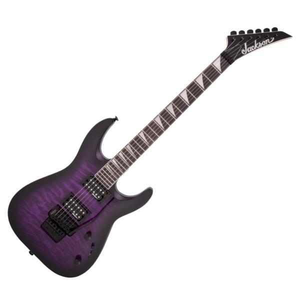 Jackson JS Series Dinky Arch Top JS32Q DKA Transparent Purple Burst エレキギターJS Series Dinky Arch Top JS32Q DKAは、ポプラボディに美しい...