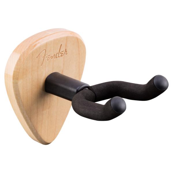 ギターハンガー フェンダー Fender 351 Wall Hanger Maple ギタースタンド 壁掛け。フェンダーの壁面固定型のギターハンガーです。メイプル材を採用した「351」ピックシェイプのベース部がおしゃれなギターハンガーです。...