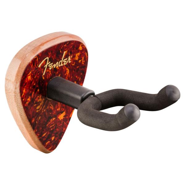 ギターハンガー フェンダー Fender 351 Wall Hanger Tortoiseshell（べっこう柄） Mahogany ギタースタンド 壁掛け。フェンダーの壁面固定型のギターハンガーです。マホガニー材にべっこう柄ピックガードカ...