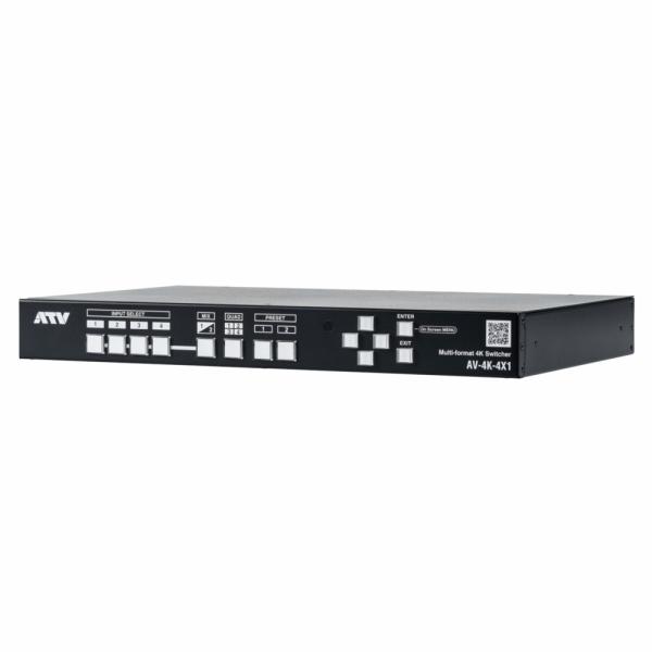 ビデオスイッチャー ATV AV-4K-4X1 HDMI2.0 4ch MULTI-FORMAT SEAMLESS SWITCHER  ATVは\“本当に必要な機能とは？\”を徹底的に検証。シンプル操作ながらも必要にして充分な機能。そして価...