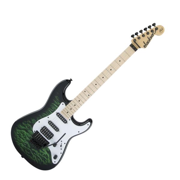 このモデルは、エレガントなキルトメイプル・トップのSan Dimasバスウッドボディ、FenderライセンスのStratocasterヘッドストックを備えた、グラファイト補強の２ピース・ボルトオン・メイプルネックを採用。22個のジャンボフレ...