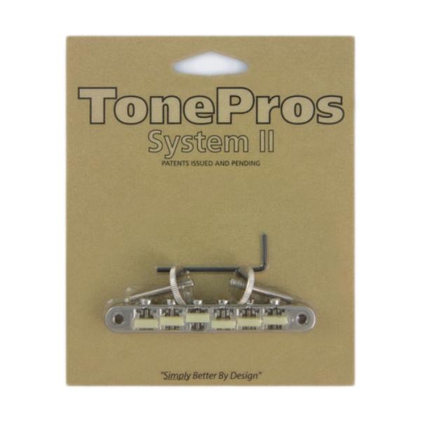 トーンプロズ ギター ブリッジ AVR2G-N Replacement ABR-1 Tuneomatic with G Formula saddles ニッケル ギター用ブリッジ TonePros。AVR2Gは、ビンテージや旧タイプのギター...