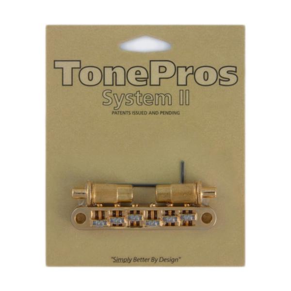 トーンプロズ ギター ブリッジ TPFR-G Metric Tuneomatic Large Posts Roller Saddles ゴールド ギター用ブリッジ TonePros。TPFRは、TonePros設計のローラーサドルを採用する...