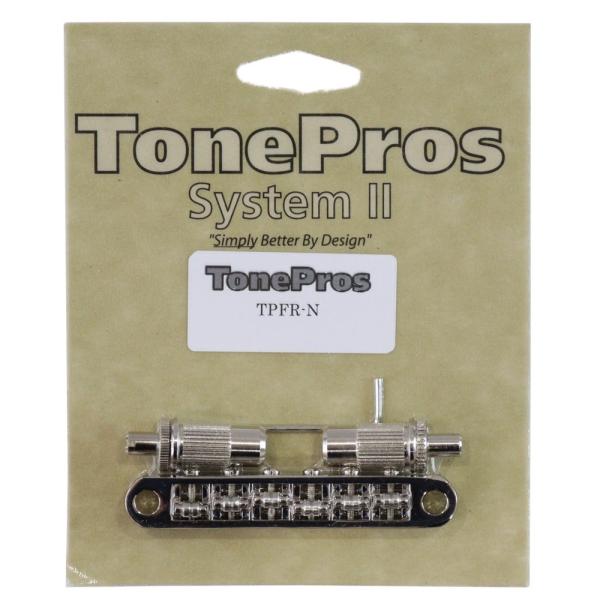 トーンプロズ ギター ブリッジ TPFR-N Metric Tuneomatic Large Posts Roller Saddles ニッケル ギター用ブリッジ TonePros。TPFRは、TonePros設計のローラーサドルを採用する...