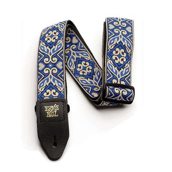 アーニーボール ストラップ ERNIE BALL 4165 Tribal Blue Jacquard Strap ギターストラップ  ERNIE BALL 4165 Tribal Blue Jacquard Strap ギターストラップ伸び...