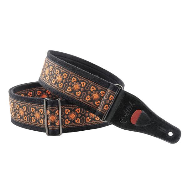 Righton! STRAPS GLASTONBURY II Black ギターストラップSTANDARD PLUS SeriesVintage strap鮮やかな色彩とクールなビンテージ柄が特徴の60年代ジャガード織りのビンテージスタイル...
