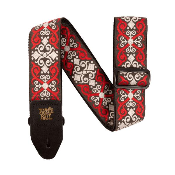 アーニーボール ストラップ ERNIE BALL 4695 Red Trellis Jacquard Strap ギターストラップ  ERNIE BALL 4695 Red Trellis Jacquard Strap ギターストラップ伸び...