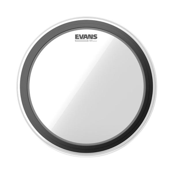 EVANS BD22EMADHW 22" EMAD Heaveweight Bass Batter Clear バスドラムヘッド独自の外付け脱着式ダンピングリングによってローエンドとアタックをブーストする人気の EMAD シリーズ・バスドラ...