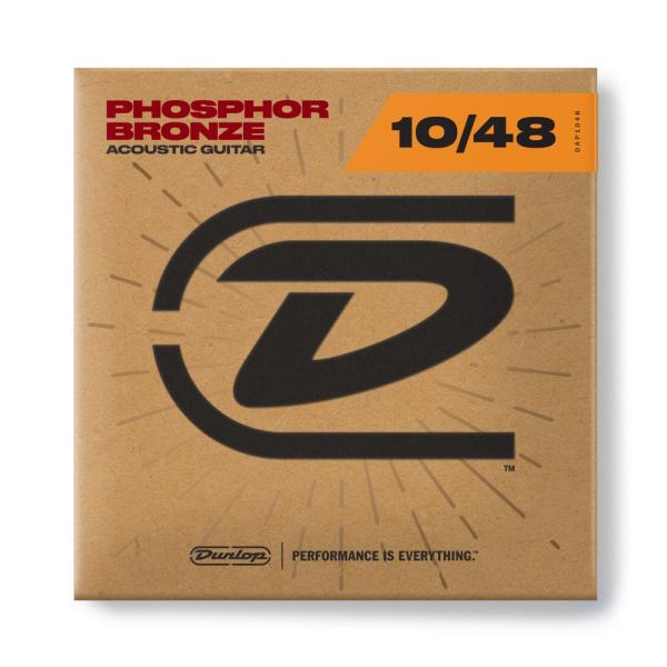 JIM DUNLOP PHOSPHOR BRONZE DAP1048 Extra light アコースティックギター弦Dunlop弦はカリフォルニアで製造され、いまや、USAの多くのミュージシャンに評価され、演奏されています。PHOSPHO...
