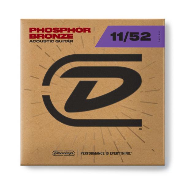 JIM DUNLOP PHOSPHOR BRONZE DAP1152 Medium light アコースティックギター弦Dunlop弦はカリフォルニアで製造され、いまや、USAの多くのミュージシャンに評価され、演奏されています。PHOSPH...