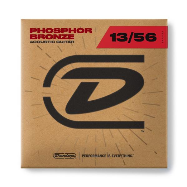 JIM DUNLOP PHOSPHOR BRONZE DAP1356 Medium アコースティックギター弦Dunlop弦はカリフォルニアで製造され、いまや、USAの多くのミュージシャンに評価され、演奏されています。PHOSPHOR BRO...
