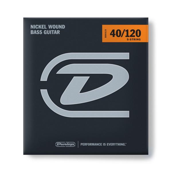 JIM DUNLOP Nickel Wound Bass Strings DBN40120 5弦エレキベース弦豊かなハーモニクスに、パンチのあるミッドレンジを持つ、Dunlopの標準的ニッケルワウンド・ベース弦。ゲージやスケールなどラインア...
