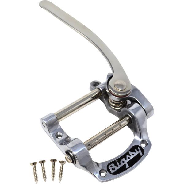 BIGSBY ビグスビー B5 Vibrato Tailpiece String-Thru Polished Aluminum ヴィブラート トレモロユニット  ※パーツの取り扱いには、相応の技術と知識が必要になります。自己責任にて取り扱い...