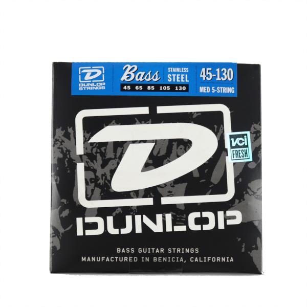 JIM DUNLOP STAINLESS STEEL Bass Strings DBS45130 5弦エレキベース弦クリアーなサウンドが特徴のステンレススチール弦。タイトなボトムサウンド、アグレッシブなミドルレンジも独特です。豊富なラインア...