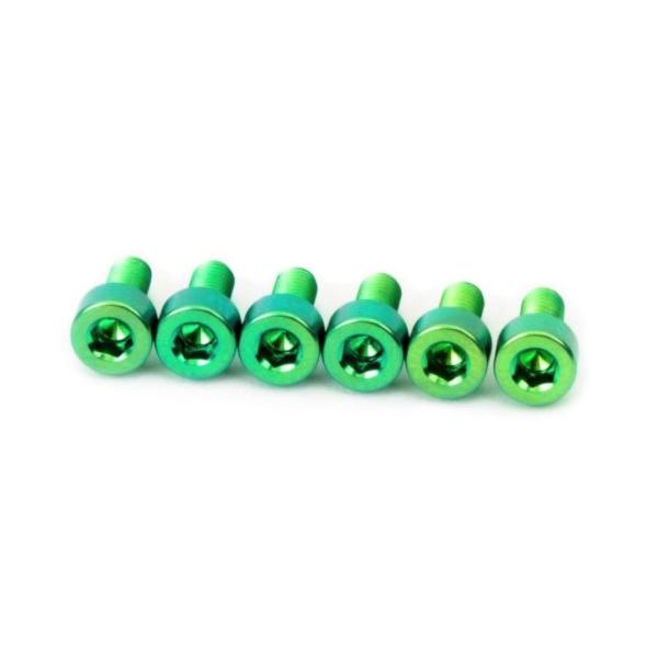 FU-Tone Titanium Saddle Mounting Screw Set GREEN フロイドローズ用 サドルマウントスクリュー 6個セット※ギターパーツの取り扱いには、相応の技術と知識が必要になります。自己責任にて取り扱い可能...