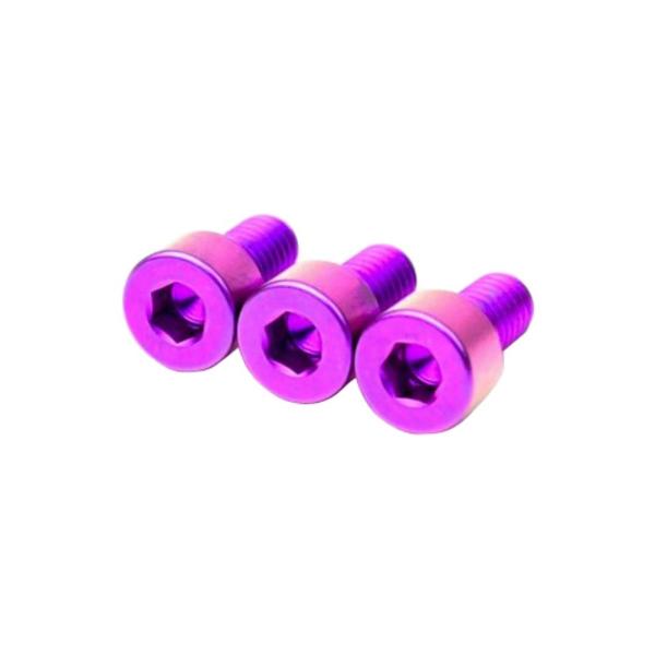 FU-Tone Titanium Nut Clamping Screw Set PURPLE フロイドローズ用 ロックナットスクリュー 3本セット※ギターパーツの取り扱いには、相応の技術と知識が必要になります。自己責任にて取り扱い可能な方の...
