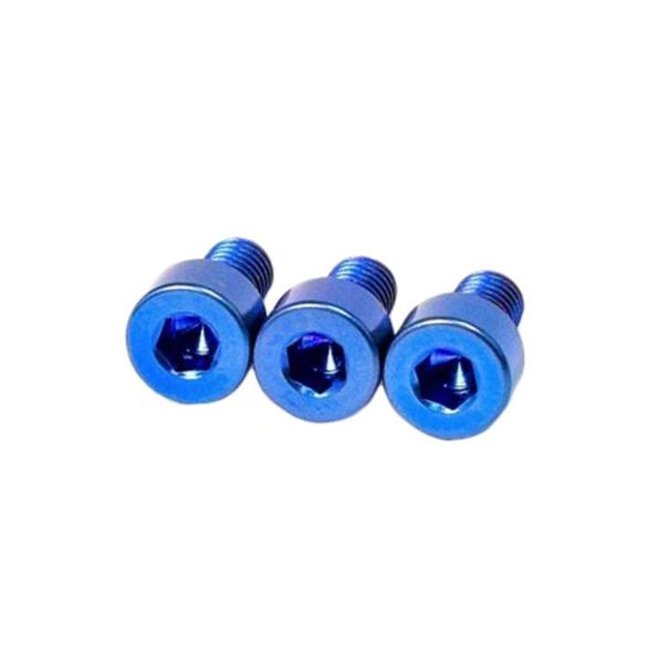FU-Tone Titanium Nut Clamping Screw Set BLUE フロイドローズ用 ロックナットスクリュー 3本セット※ギターパーツの取り扱いには、相応の技術と知識が必要になります。自己責任にて取り扱い可能な方のみ、...