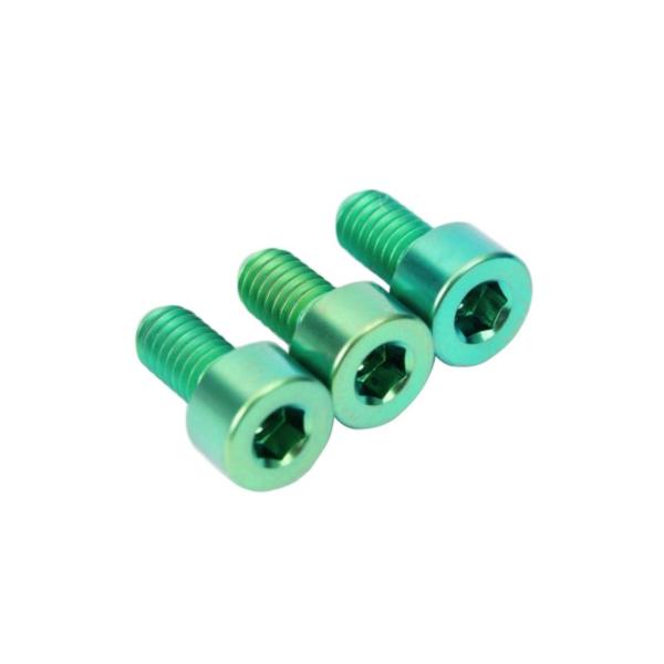 FU-Tone Titanium Nut Clamping Screw Set GREEN フロイドローズ用 ロックナットスクリュー 3本セット※ギターパーツの取り扱いには、相応の技術と知識が必要になります。自己責任にて取り扱い可能な方のみ...