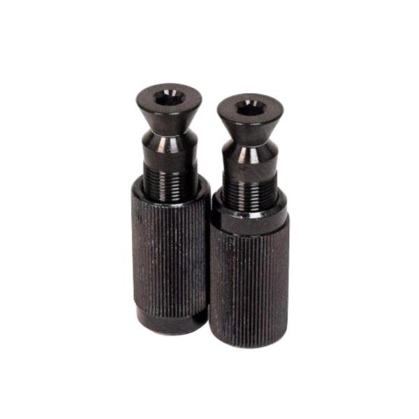 エフユートーン ギター ブリッジポスト Titanium Bridge Posts BLACK FU-Tone。※ギターパーツの取り扱いには、相応の技術と知識が必要になります。自己責任にて取り扱い可能な方のみ、ご検討下さい。取り付け時に起っ...