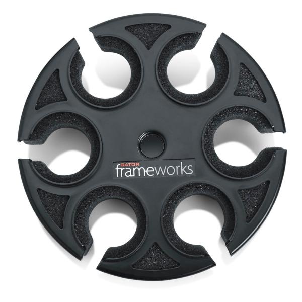 Gator Frameworks GFW-MIC-6TRAY マイクトレイMulti Microphone Tray Holds 6 Microphonesマルチマイクトレイは、有線または無線のマイクを6本収納でき、フォームサイドを上にして...