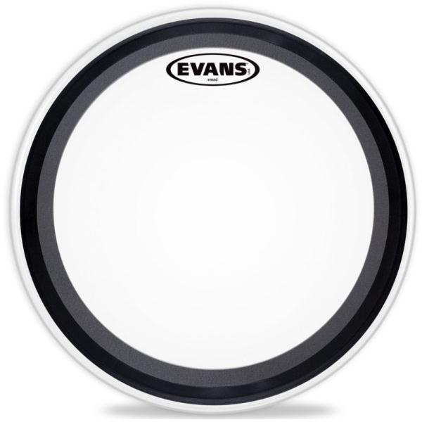 EVANS BD22EMADCW EMAD Coated バスドラムヘッド【Description】EMADはEVANS独自のサウンド・コントロールシステムで、バスドラムヘッドを取り外すことなく交換可能な、幅の違う２種類のウレタン製ミュート...