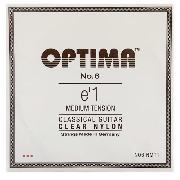 Optima Strings No6.NMT1 Nylon E1 Medium 1弦 バラ弦 クラシックギター弦ドイツのオプティマ社のクラシックギター弦。クリアナイロンのプレーン弦です。・クラシックギター用バラ弦・ミディアムテンション・1弦...
