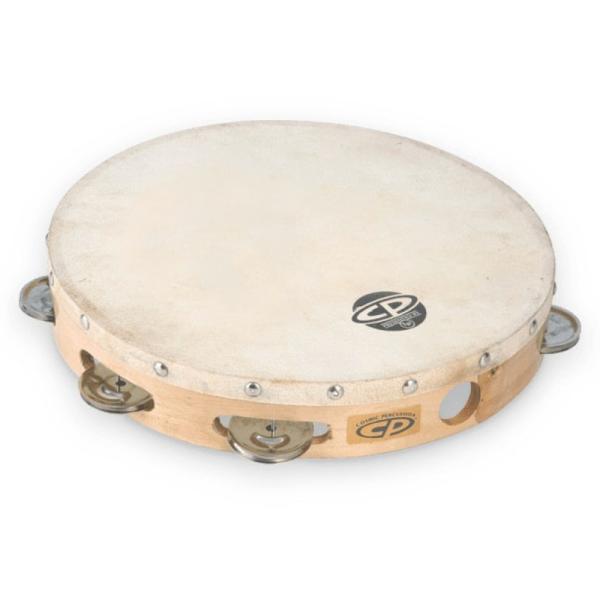 タンバリン 楽器 ラテンパーカッション LP CP379。CP Wood TambourinesCP Tambourine with Head, 10インチSingle Row Jinglesヘッド付モデルヘッド付モデルはカーフスキンヘッド...