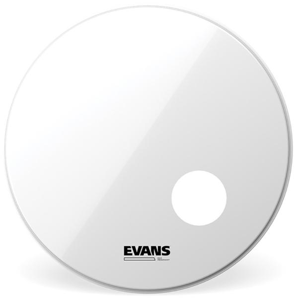 EVANS BD18RSW EQ3 Resonant Smooth White バスドラムヘッド【Description】EQ3レゾナントは、プレイヤー、エンジニアの両方に人気のモデルで、５"のマイク用サウンドホールが空けられています。10...