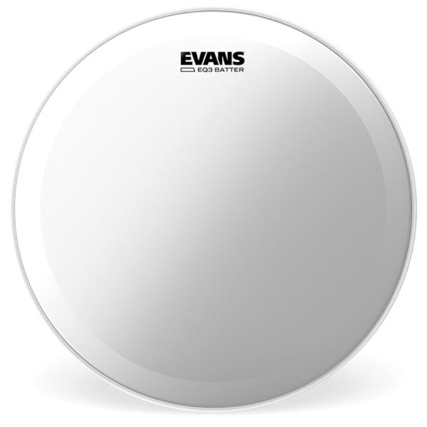 EVANS BD18GB3 EQ3 Clear バスドラムヘッド【Description】6.5milフィルム2枚の２プライで、倍音コントロールリングと脱着可能なマッフルリングが付いています。コントロールされたローエンドと心地よいサスティー...