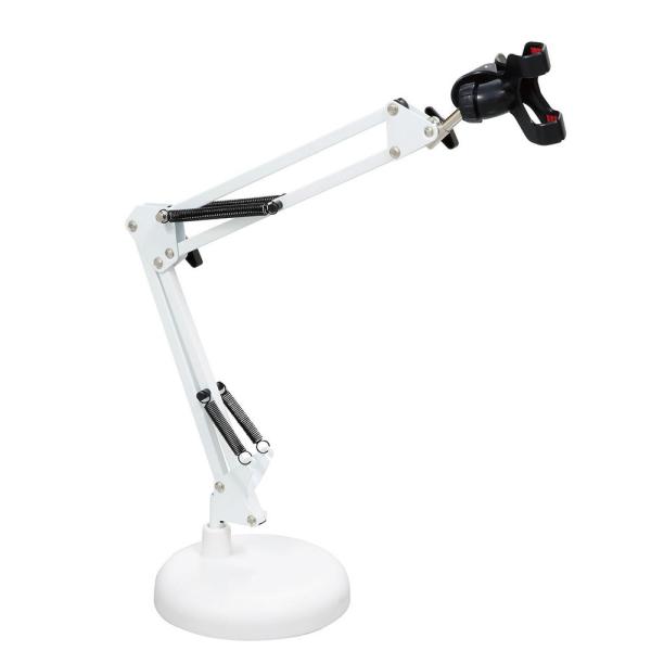 PLATINUM MPS1 WT White 卓上スマホスタンド配信、動画視聴に！真俯瞰撮影にも！スプリングアームの 卓上スマホスタンドスプリングアームの卓上スマホスタンドです。自在に位置の調節が可能で、動画視聴はもちろん、キッチンでレシピ...