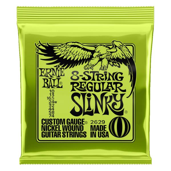 ERNIE BALL(アーニーボール) 2629 Regular Slinky 8-String Nickel Wound 10-74 8弦ギター用 エレキギター弦世界中のトップ・ギタリストから圧倒的な支持を得ているスタンダード・スリンキー...