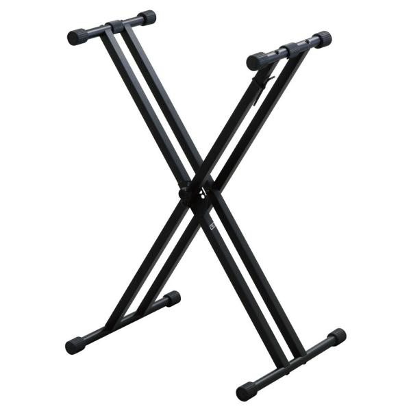 KIKUTANI キクタニ KS-29WA BLK XX型キーボードスタンド ブラックコンパクトに折りたためて持ち運びにも便利なXX型のキーボード・スタンド。ダブルタイプですので強度をより高めたモデルです。足部と鍵盤部はレンチでの締め込み式...