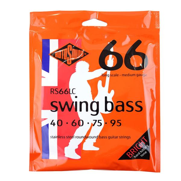 ロトサウンド ベース弦 1セット RS66LC Swing Bass 66 Medium 40-95 LONG SCALE エレキベース弦 ROTOSOUND 【Swing Bass 66 Medium Stainless Steel Ro...