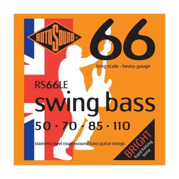 ロトサウンド ベース弦 1セット RS66LE Swing Bass 66 Heavy 50-110 LONG SCALE エレキベース弦 ROTOSOUND 【Swing Bass 66 Heavy Stainless Steel Rou...