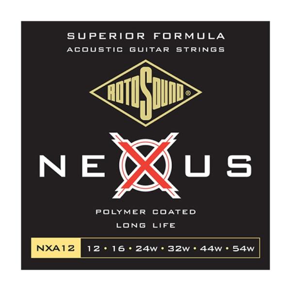 ロトサウンド ギター弦 1セット NXA12 Nexus Acoustic Medium Light 12-54 アコースティックギター弦 ROTOSOUND 【Nexus Acoustic Medium Light Polymer Coa...