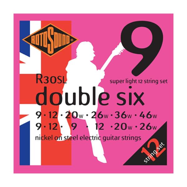 ロトサウンド 12弦ギター弦 1セット R30SL Double Six Super Light 12-Strings Set 9-46 12弦エレキギター弦 ROTOSOUND 【Rotos Super Light 12-Strings ...