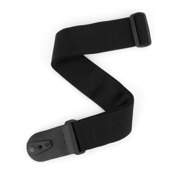 Planet Waves by D'Addario 50F05-RL Black w/PAD LOCK ギターストラップ【The Pad Lock Guitar Strap】エンドピンとストラップの間にゴム製のワッシャーを挟むことで、追加で...