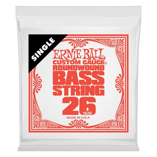 ERNIE BALL 1626 .026 Nickel Wound Electric Bass String Single エレキベース用バラ弦  ※パッケージデザインが入荷時期によって掲載画像と異なる場合がございます。あらかじめご了承くだ...